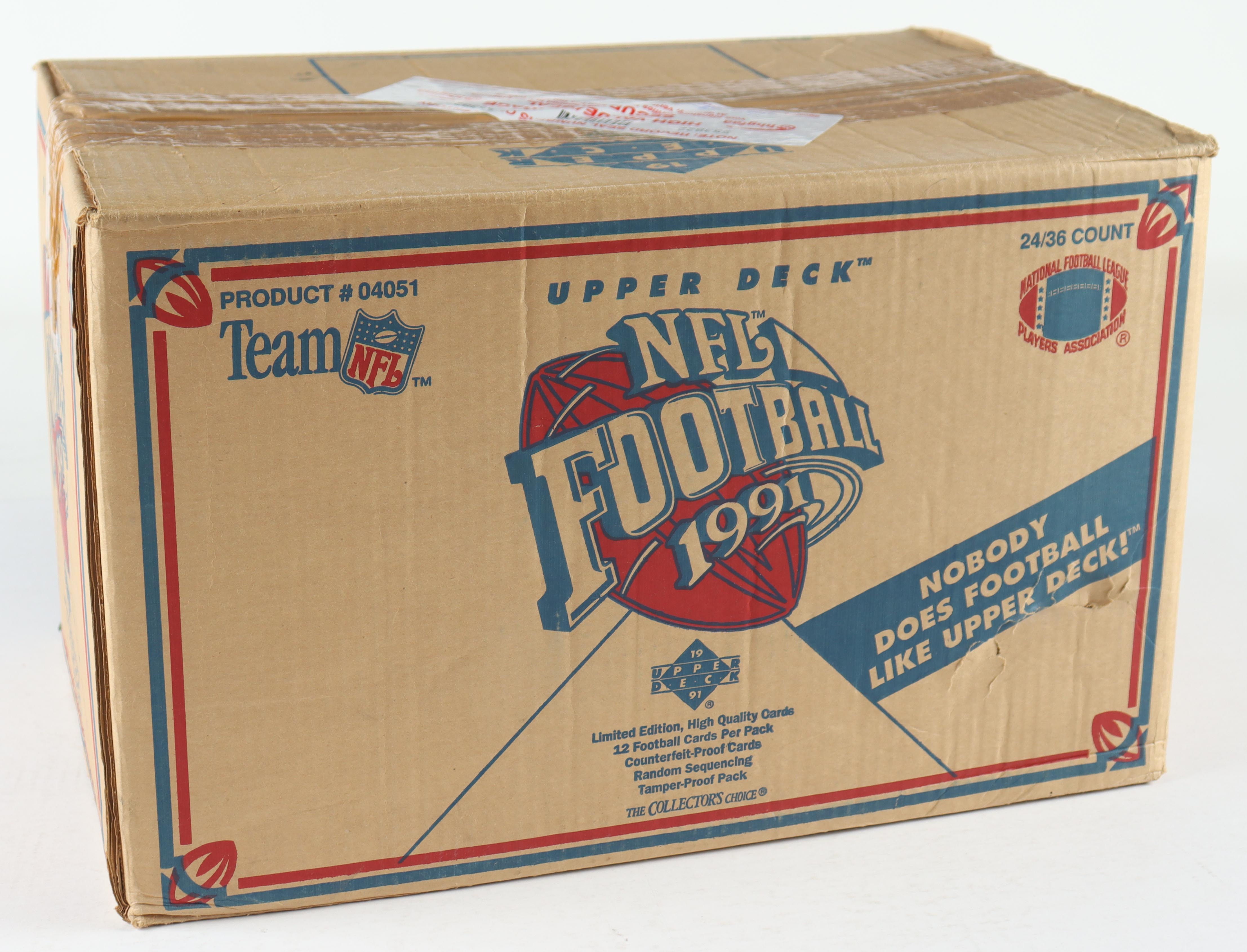 1991 Upper Deck Football Factory Sealed Case With (24) Boxes | Pristine ...