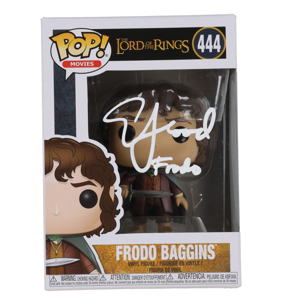 Elijah Wood Signed "Lord of the Rings" #444 Frodo Baggins Funko Pop ...