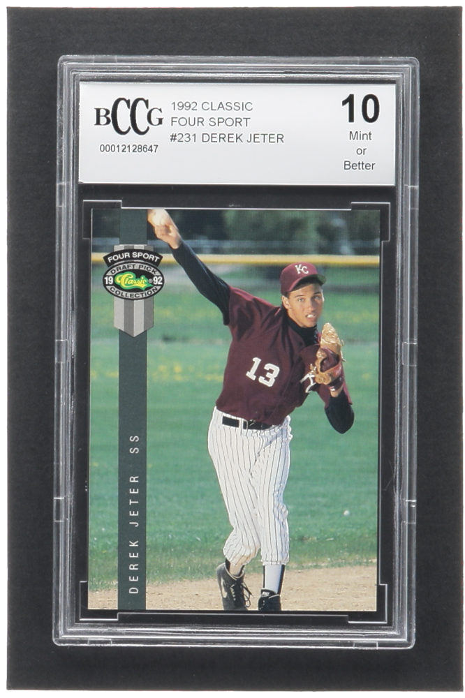 Derek Jeter 1992 Classic Four Sport #231 RC (BCCG 10) | Pristine Auction