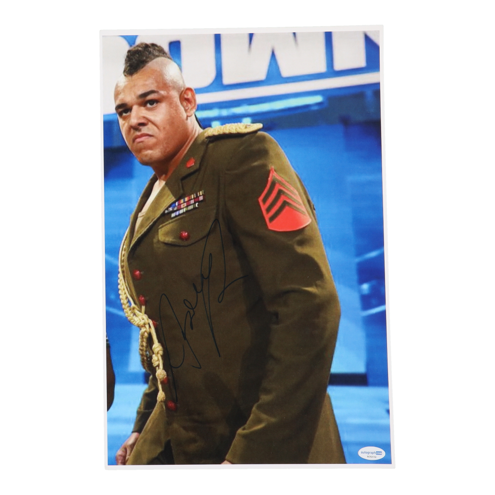 Commander Azeez Signed WWE 11x17 Photo (ACOA) | Pristine Auction