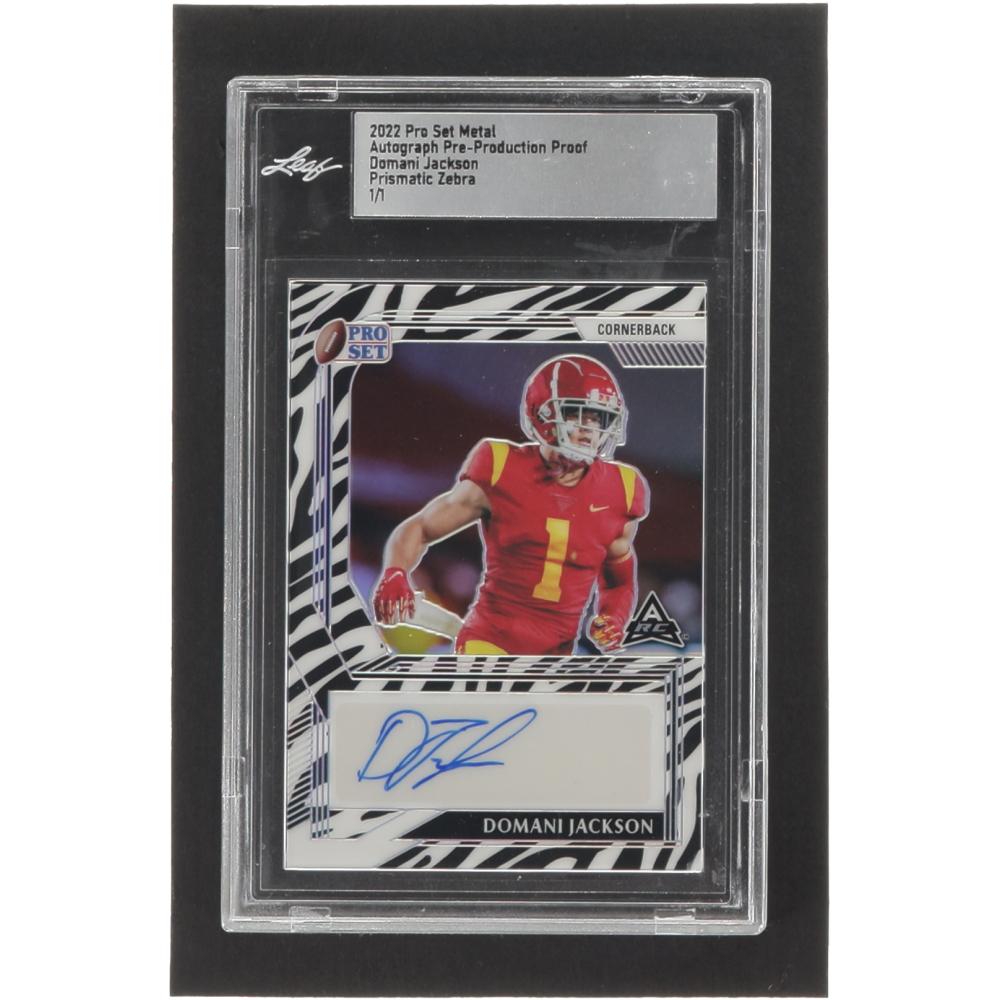 Domani Jackson 2022 Pro Set Metal Autograph Pre-Production Proof ...