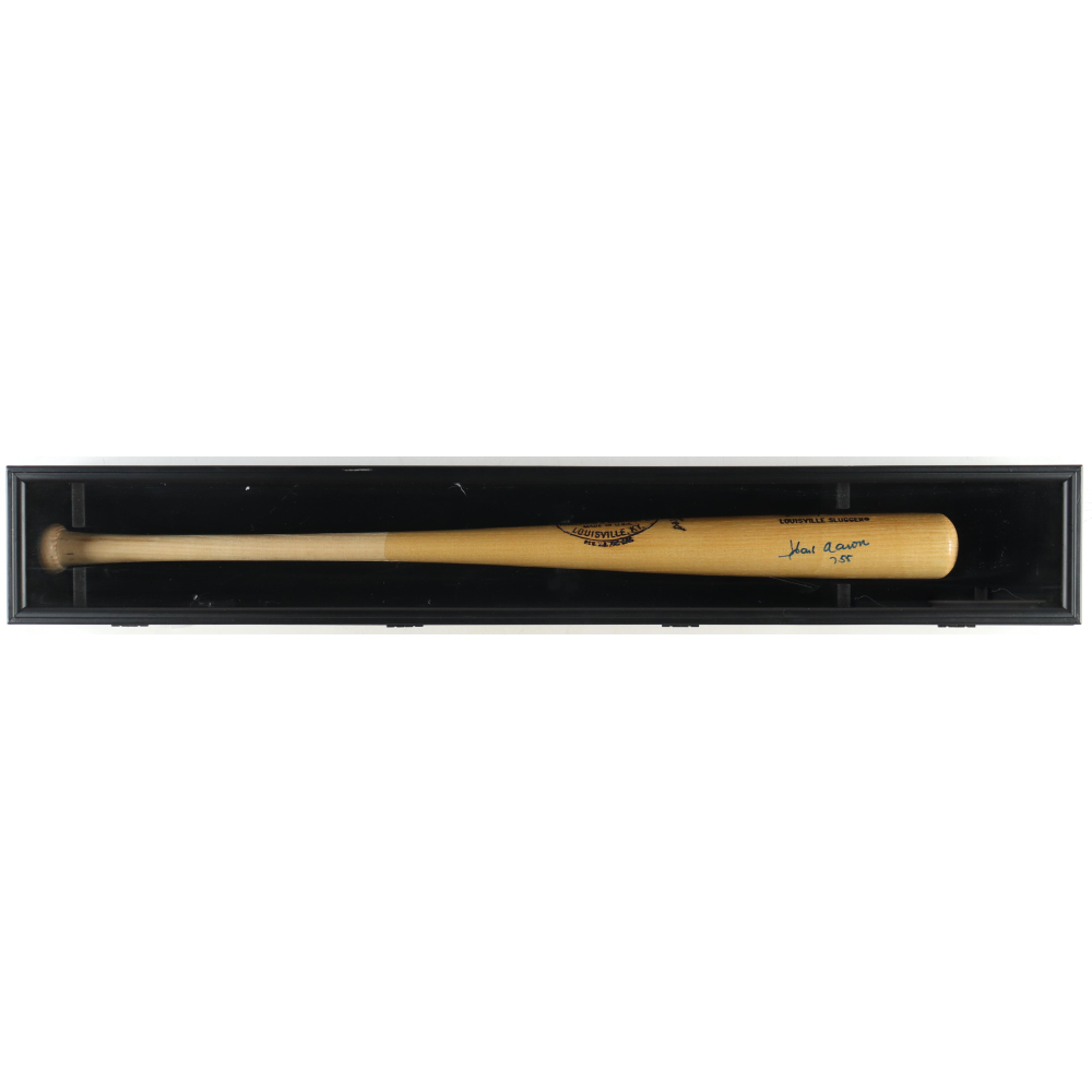 Hank Aaron Signed Louisville Slugger Baseball Bat Inscribed "755" with ...