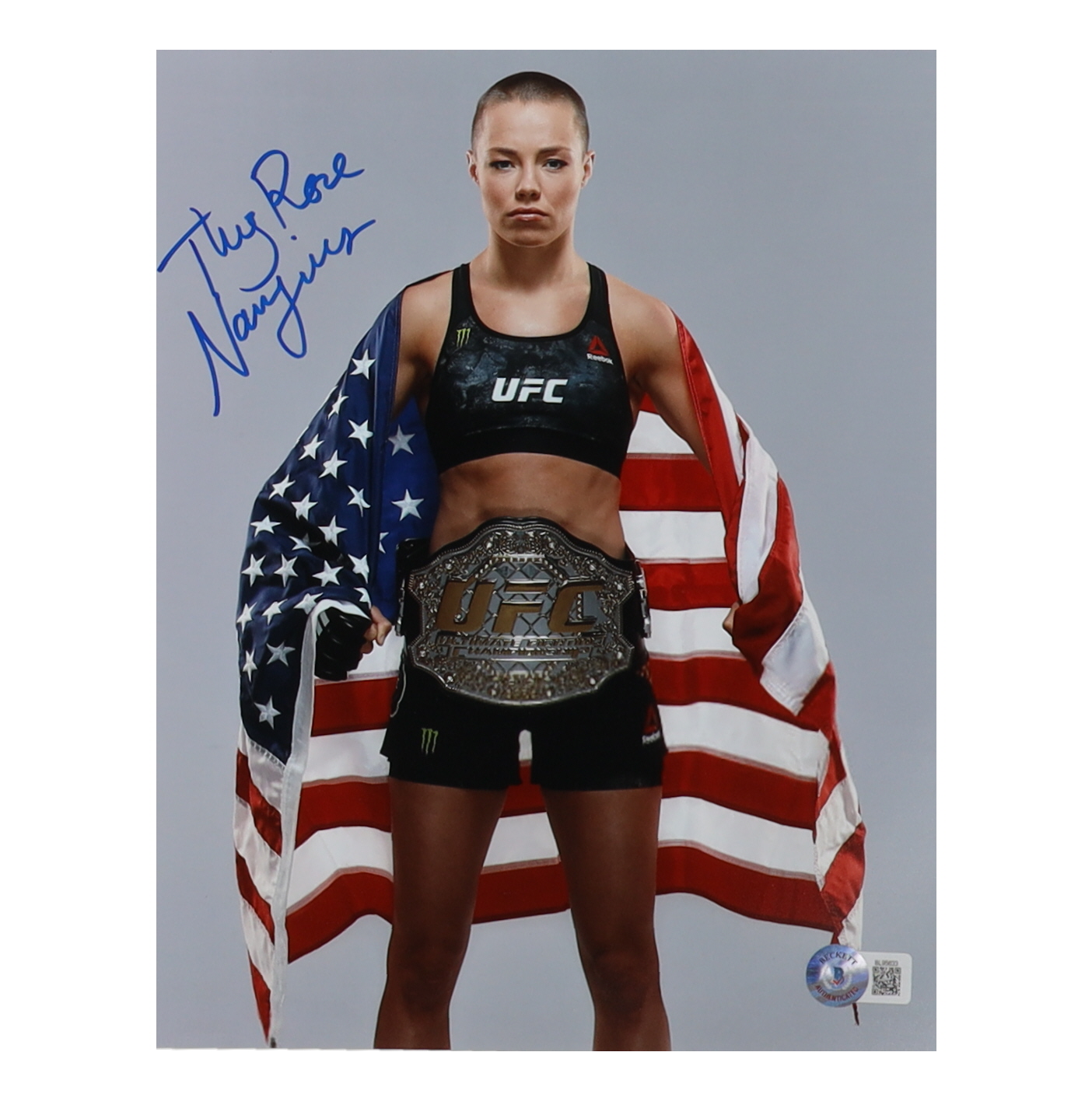 "Thug" Rose Namajunas Signed UFC 8x10 Photo (Beckett) | Pristine Auction
