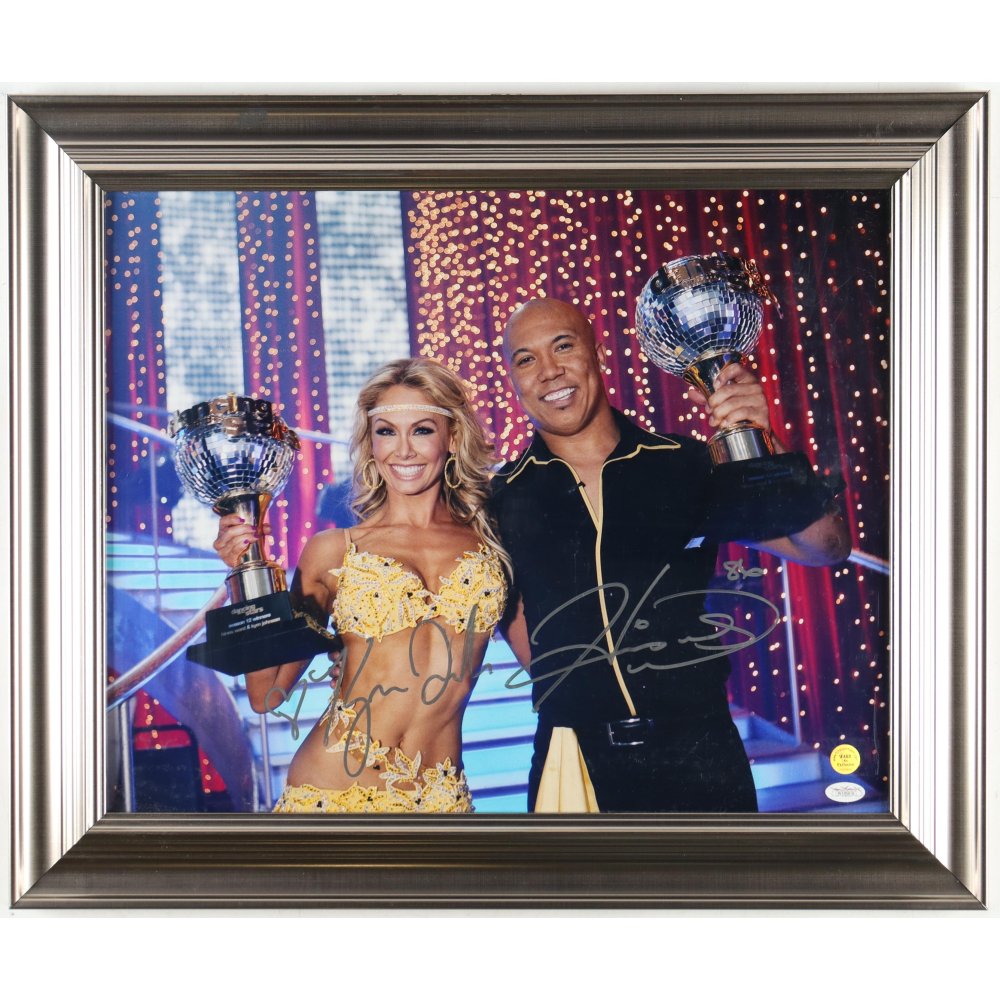 Hines Ward & Kim Johnson Signed "Dancing with the Stars" Custom Framed ...