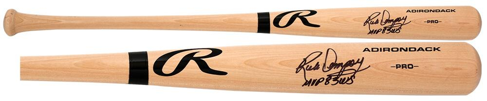 Rick Dempsey Signed Rawlings Pro Baseball Bat Inscribed "MVP 83 WS ...
