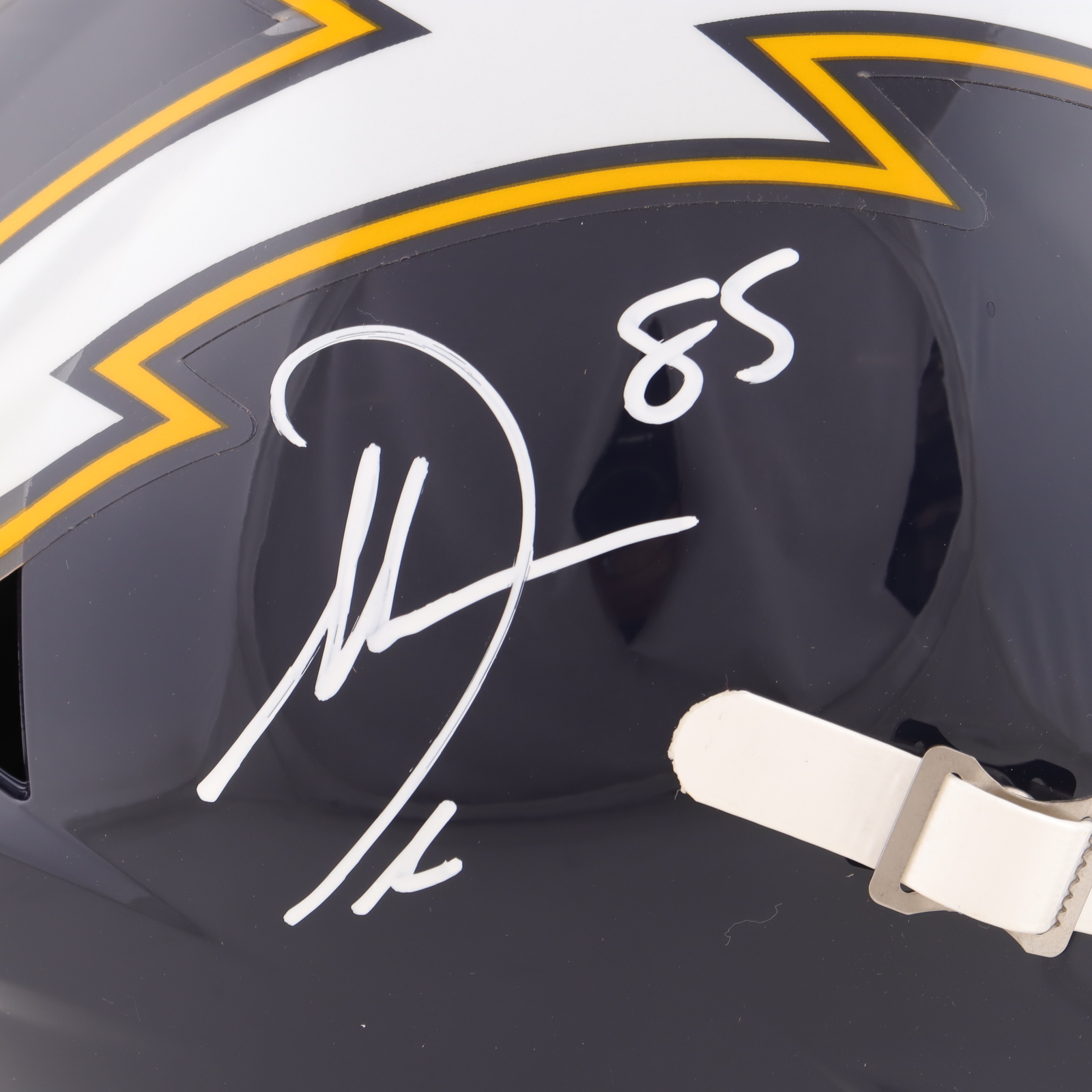 Antonio Gates Signed Chargers Full-Size Throwback Alternate Speed ...