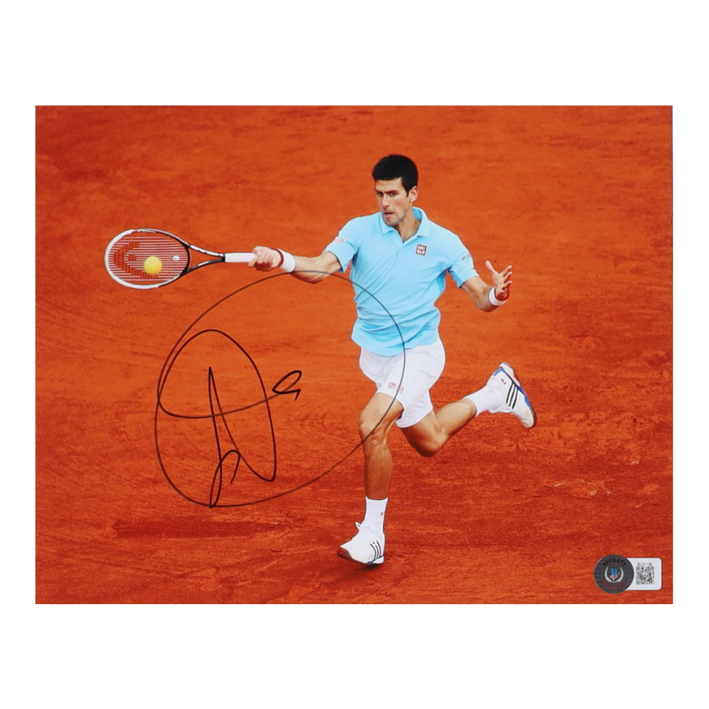 Novak Djokovic Signed 8x10 Photo (Beckett) | Pristine Auction