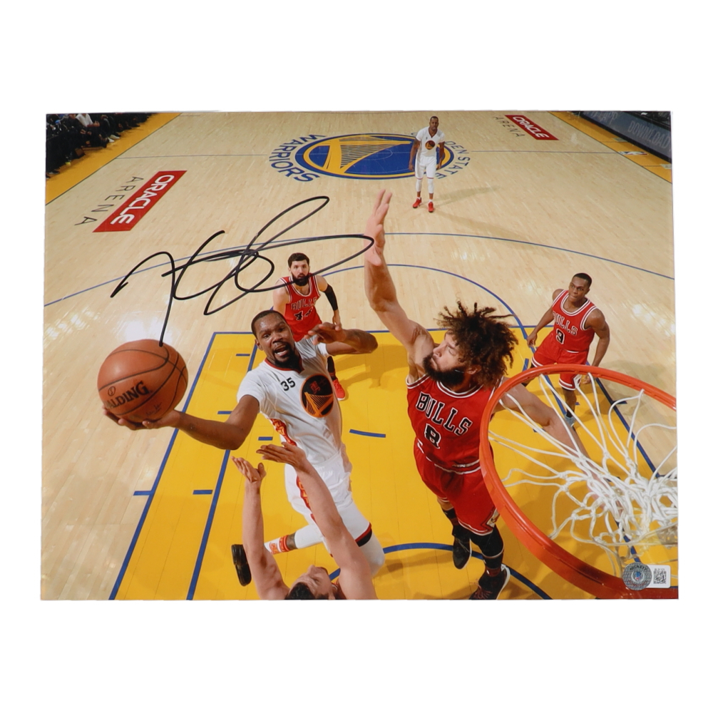 Kevin Durant Signed Warriors 11x14 Photo (Beckett) | Pristine Auction