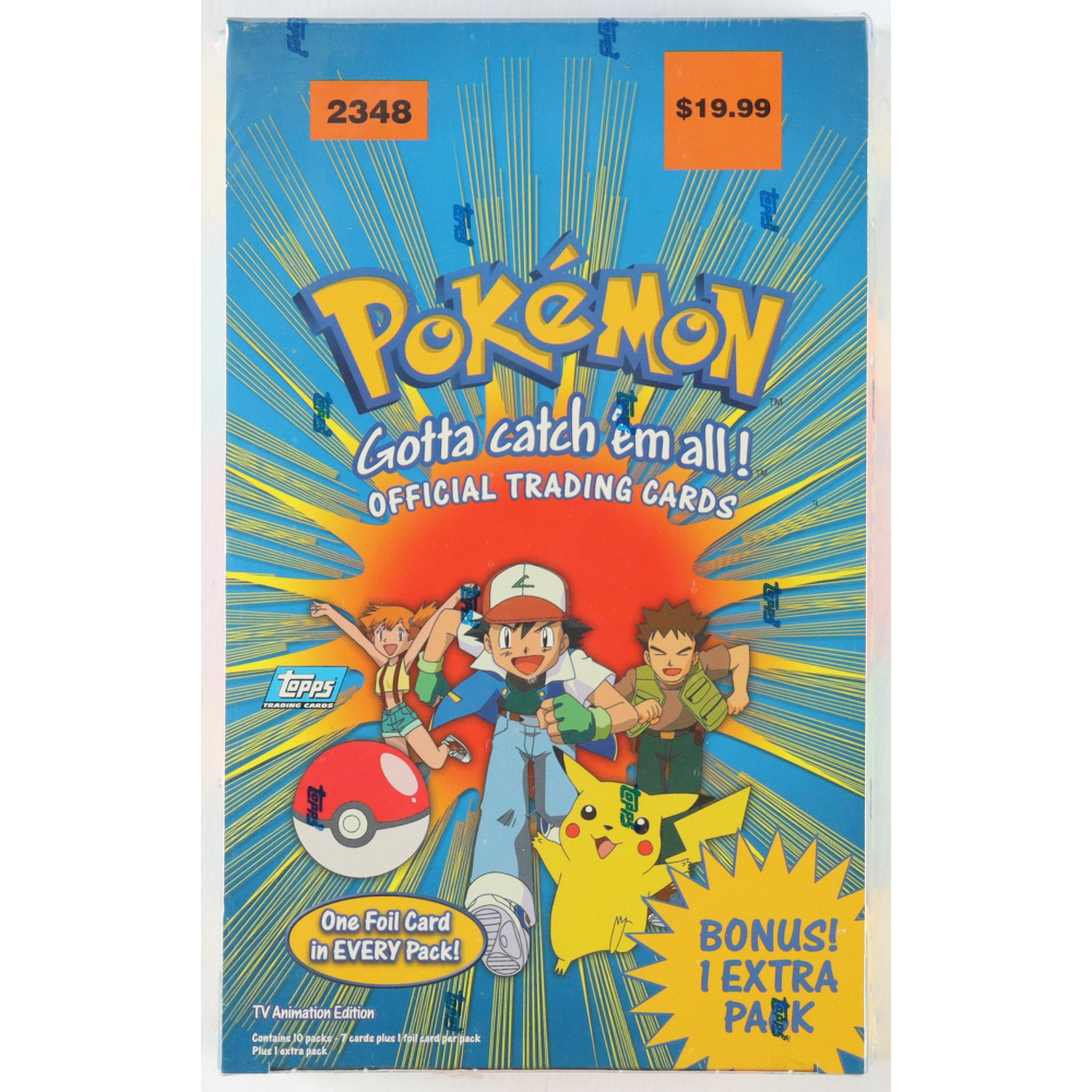 1999 Pokemon Topps Trading Cards Booster Box With (11) Packs | Pristine ...