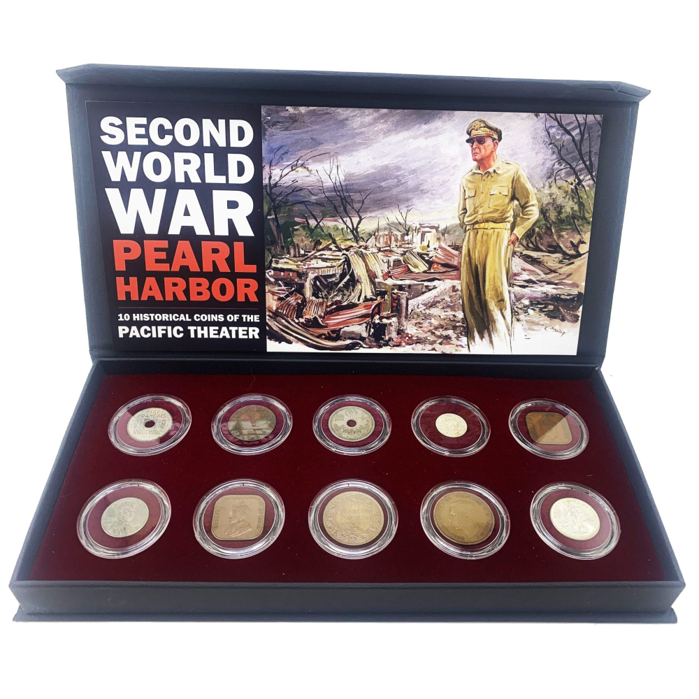 "Second World War: Pearl Harbor" Set of (10) Historical Coins with ...