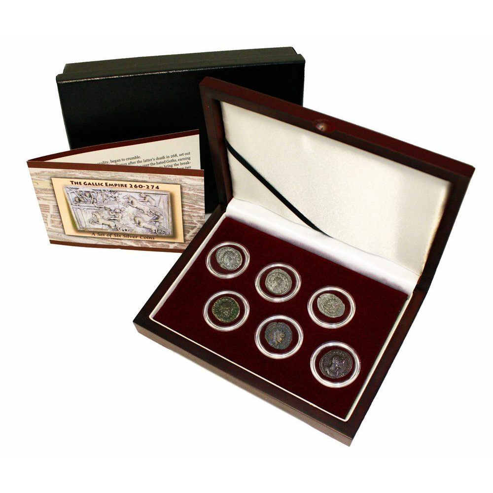 "The Fracture of Imperial Rome: Gallic Empire" Set of (6) Coins with ...