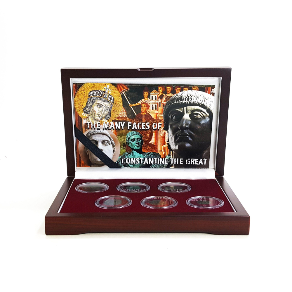 "The Many Faces of Constantine the Great" Set of (6) Coins with Deluxe ...