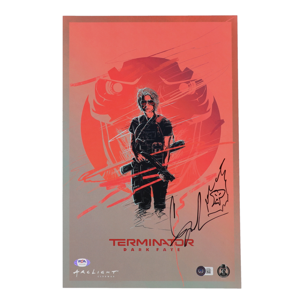 Gabriel Luna Signed "Terminator: Dark Fate" 11x17 Photo with Hand-Drawn ...