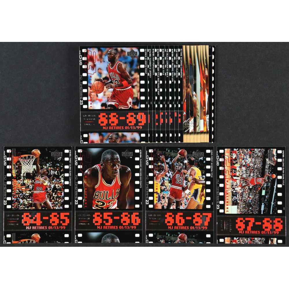 Michael Jordan 1999 Upper Deck Michael Jordan Retirement Complete Set ...