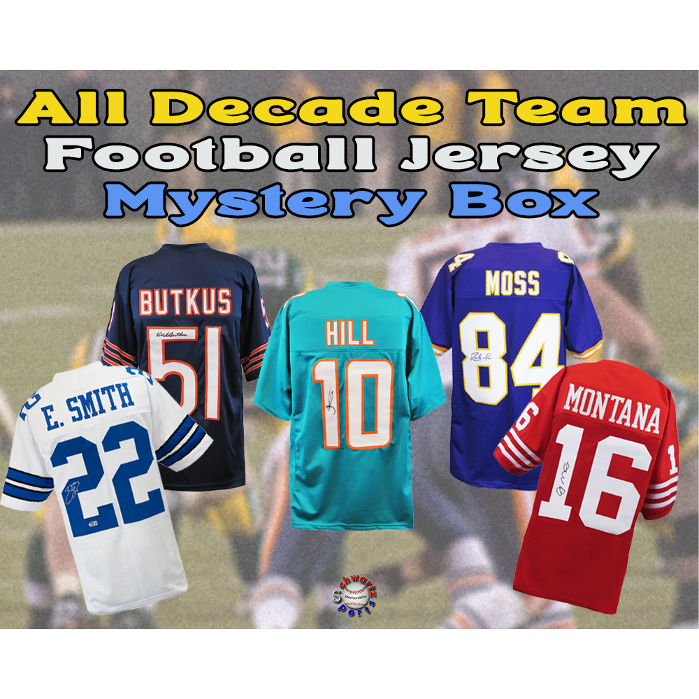 Football ALL-DECADE TEAM Signed Football Jersey Mystery Box Series 9 ...