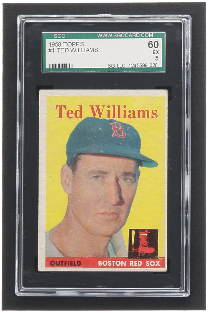 Ted Williams 1958 Topps #1 (SGC 5) | Pristine Auction
