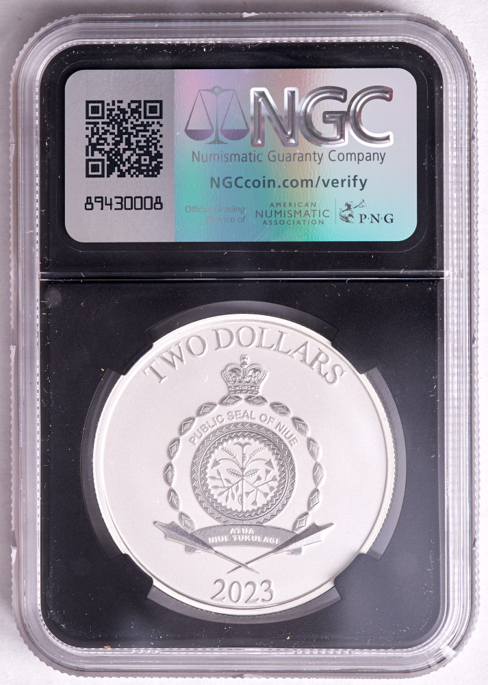 2023 Niue Star Wars Grogu "Baby Yoda" 1 oz .999 Fine Silver $2 Coin ...