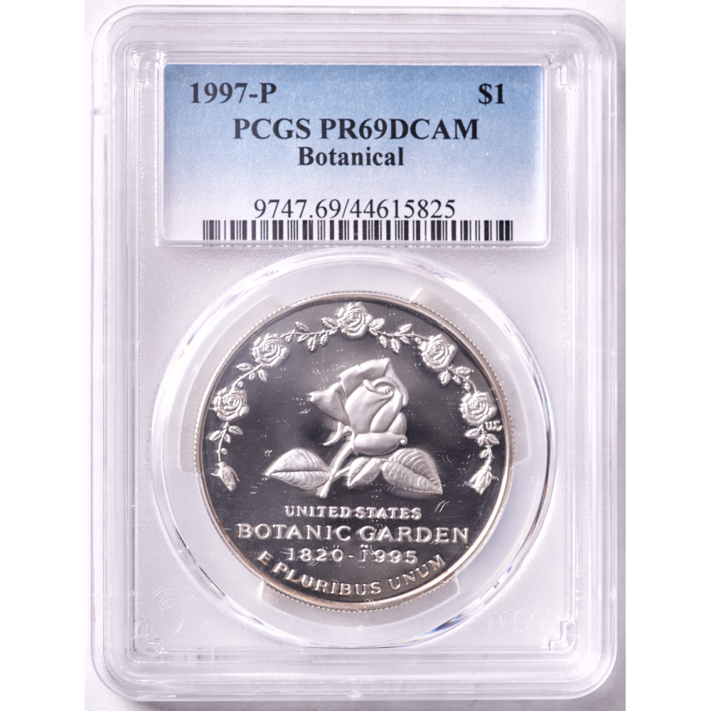 1997-P U.S. Botanic Garden 175th Anniversary Silver Dollar (PCGS Proof ...