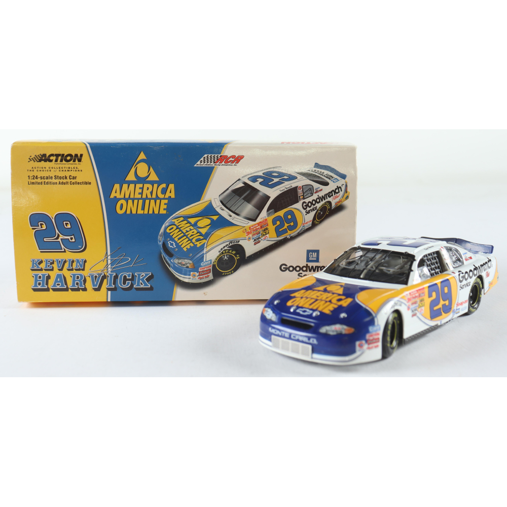 Kevin Harvick Signed 2001 NASCAR #29 Goodwrench Service Plus / AOL - 1: ...