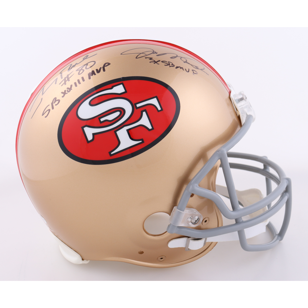 Joe Montana & Jerry Rice Signed 49ers Full-Size Authentic On-Field ...