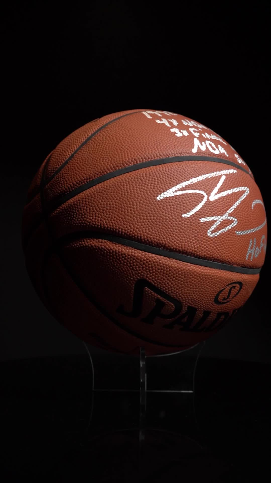 Shaquille O'Neal Signed Official NBA Game Ball with (5) Career ...