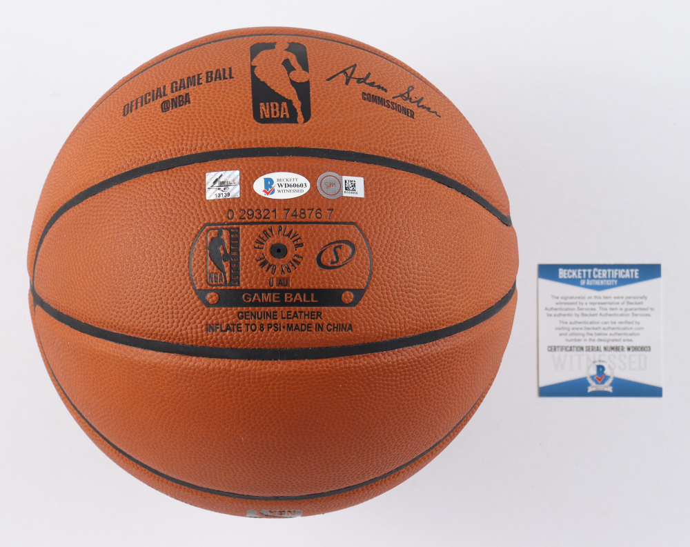 Shaquille O'Neal Signed Official NBA Game Ball with (5) Career ...