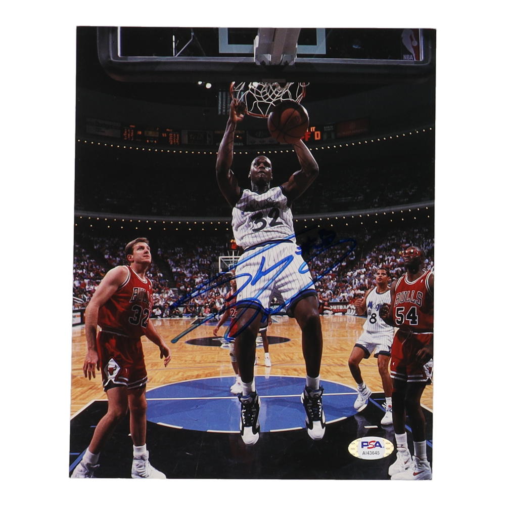 Shaquille O'Neal Signed Magic 8x10 Photo (PSA) | Pristine Auction
