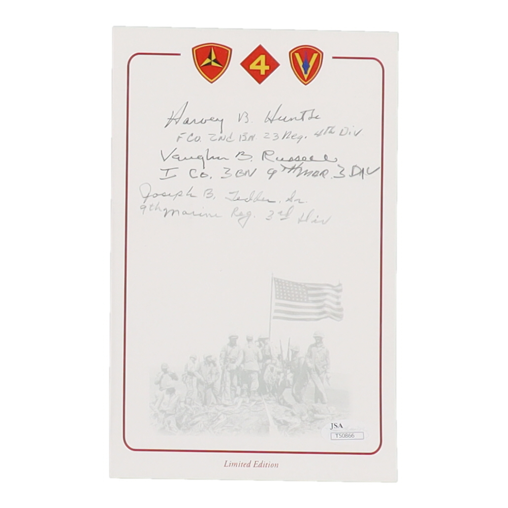 Vaughn Russell, Harvey Hunt Jr. & Joseph Teddar Signed LE World War II ...