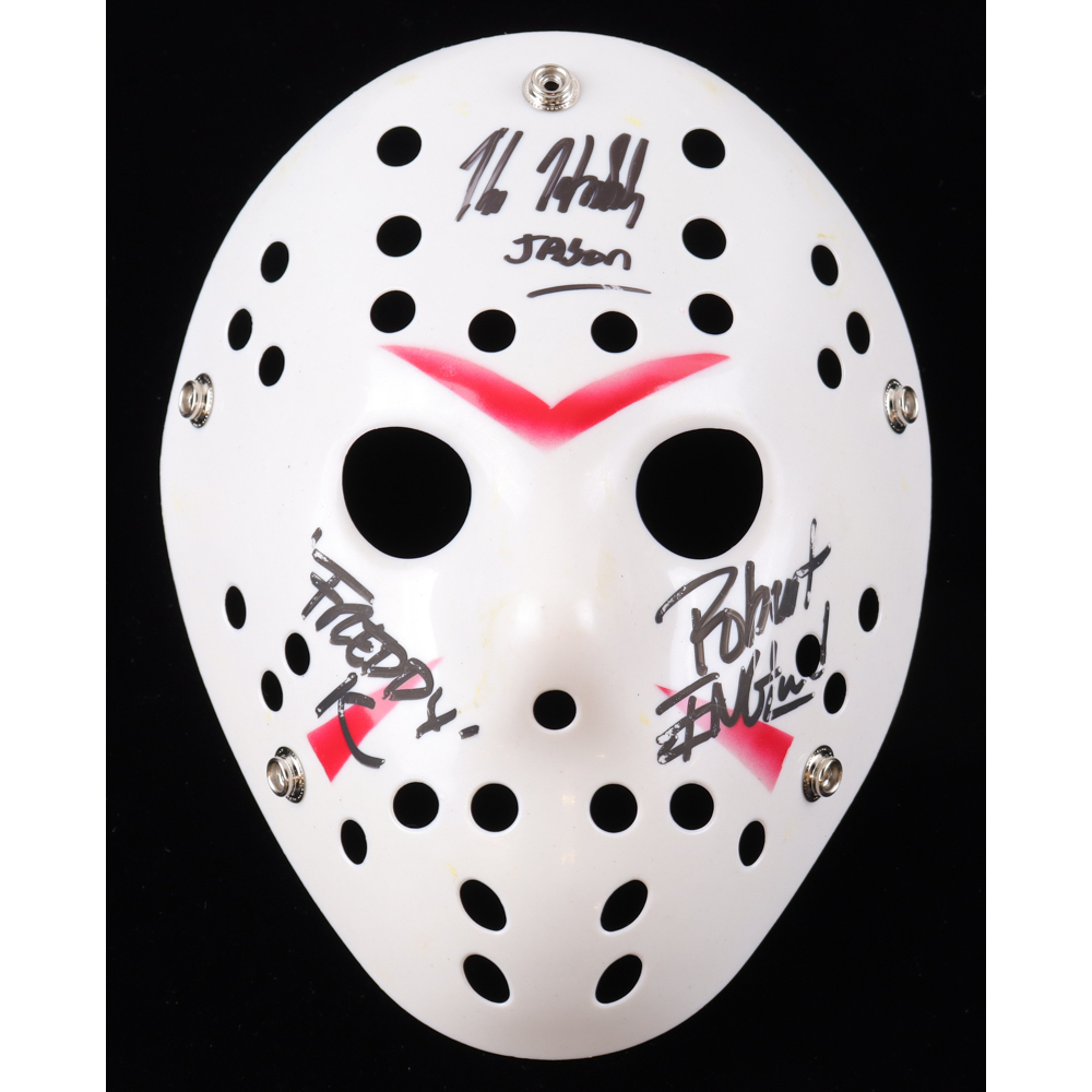 Robert Englund & Kane Hodder Signed "Friday the 13th" Hockey Mask ...