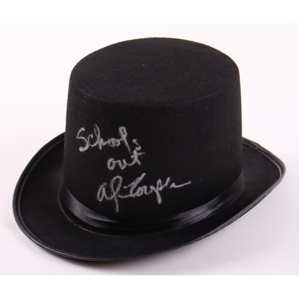 Alice Cooper Signed Top Hat Inscribed "School's Out" (Beckett ...