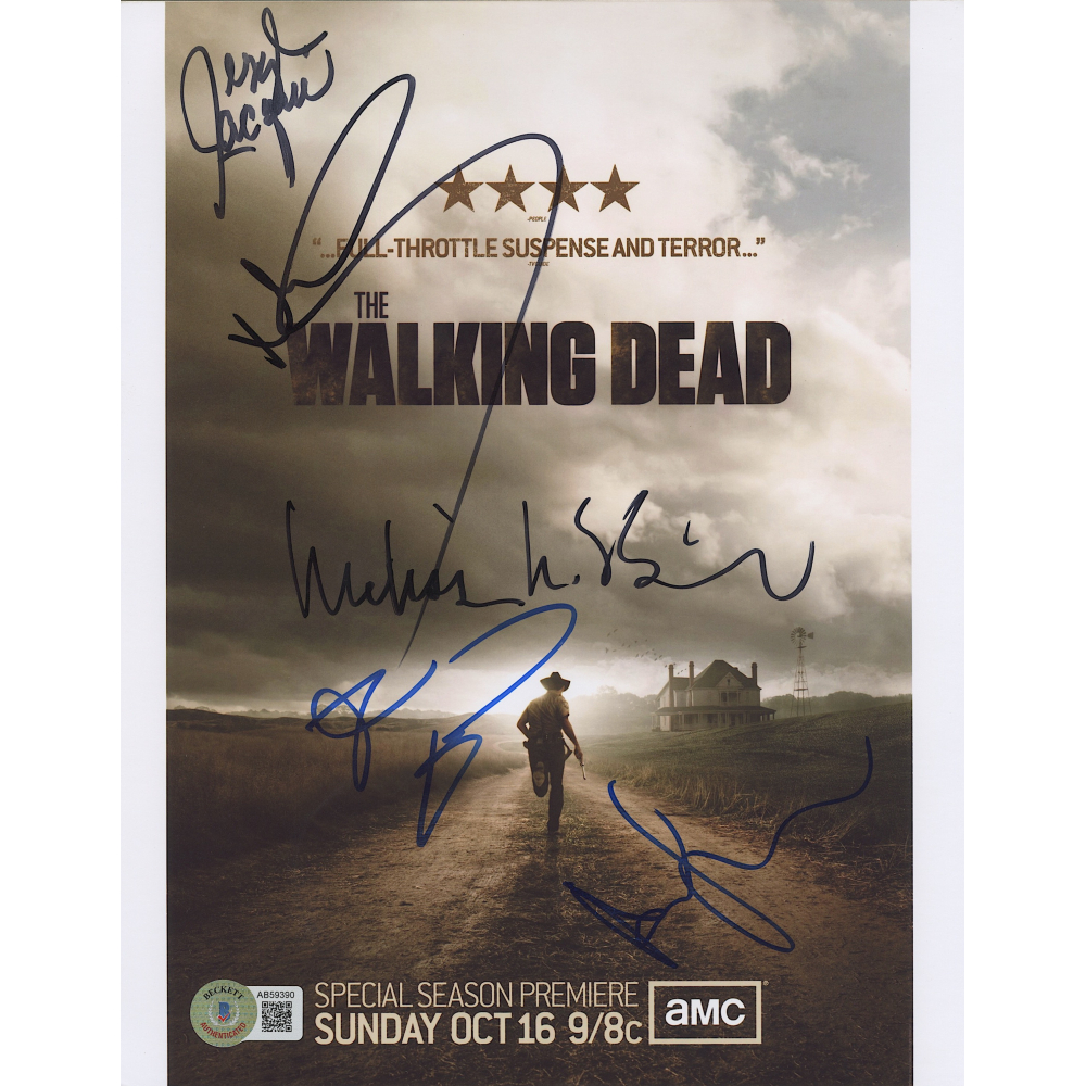The Walking Dead 8x10 Photo Signed by (5) with Andrew Lincoln, Robert ...