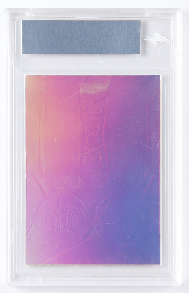 Jim Kelly / Bruce Smith 2022 Leaf Exotic Dual Pre-Production Proof Prismatic Tiger #1/1 (Leaf ...