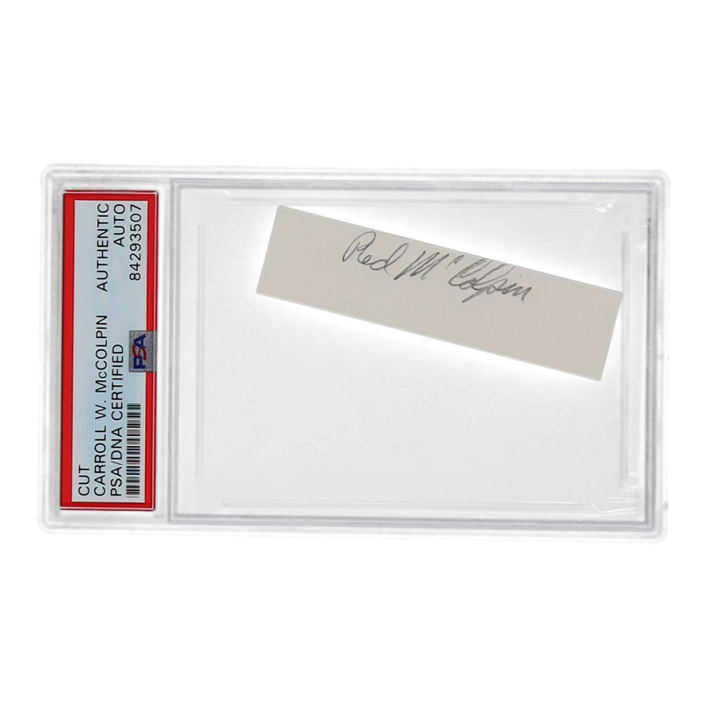Carroll W. McColpin Signed Cut (PSA) | Pristine Auction