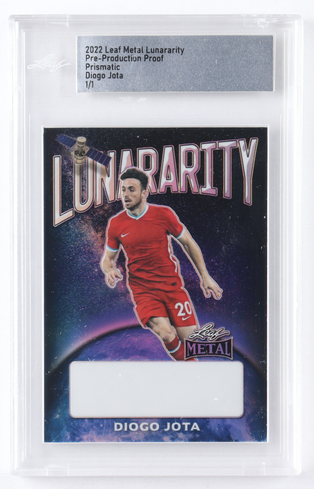 Diogo Jota 2022 Leaf Metal Lunararity Pre-Production Proof Prismatic #1/1 (Leaf) | Pristine Auction