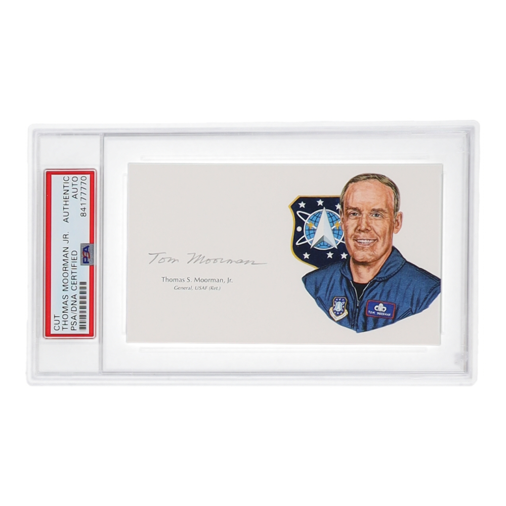 Thomas S. Moorman Jr. Signed Cut (PSA) | Pristine Auction