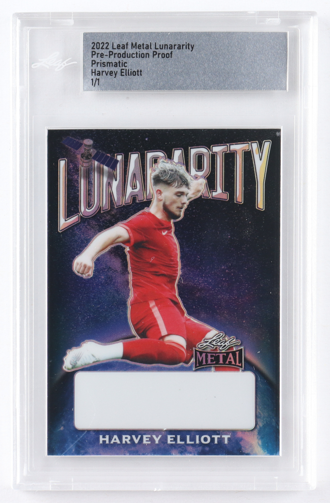 Harvey Elliott 2022 Leaf Metal Lunararity Pre-Production Proof ...