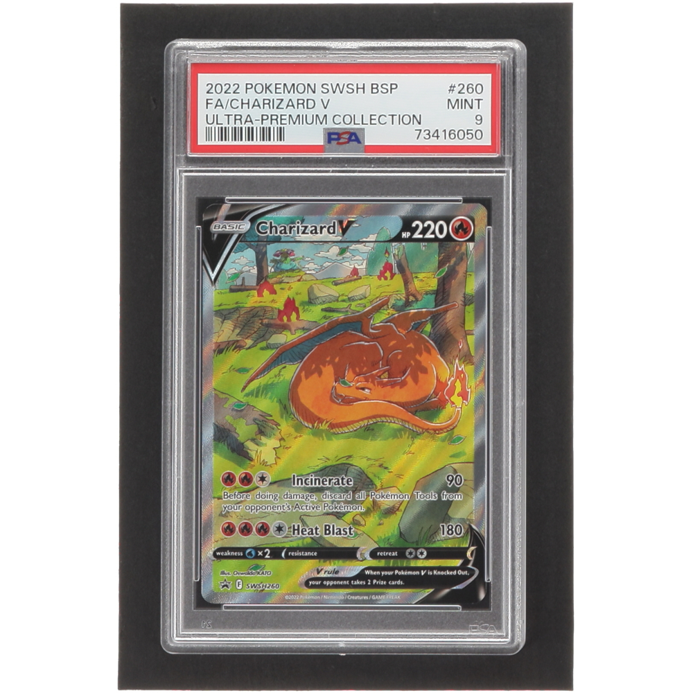 Charizard V Pokemon 2022 Sword & Shield Promo SWSH#260 (PSA 9 ...