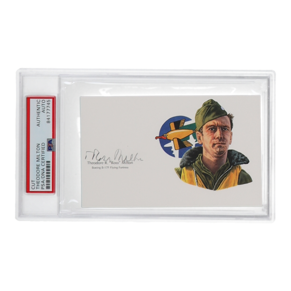 Theodore R. Milton Signed Cut With Portrait (PSA) | Pristine Auction