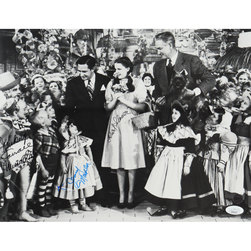 Jerry Maren, Karl Slover & Mickey Carroll Signed "Wizard of Oz" 11x17 ...