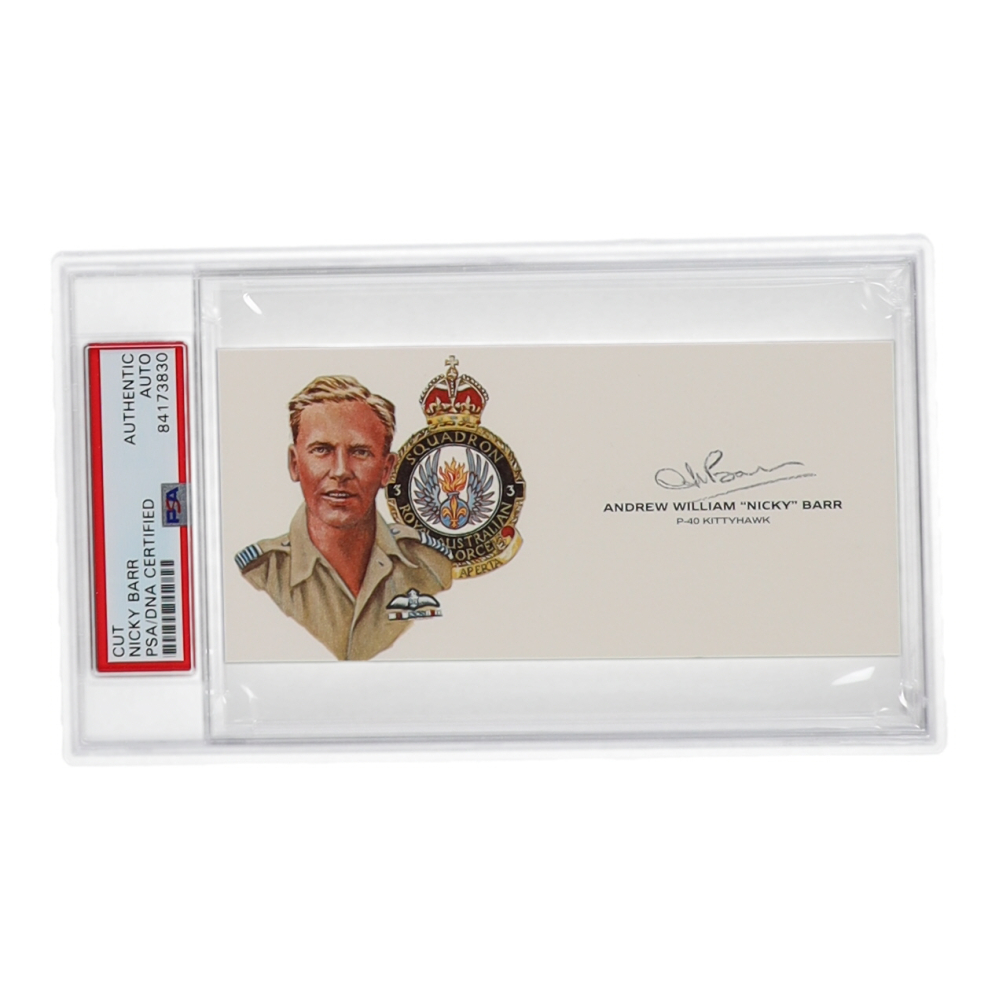Nicky Barr Signed Cut With Portrait (PSA) | Pristine Auction