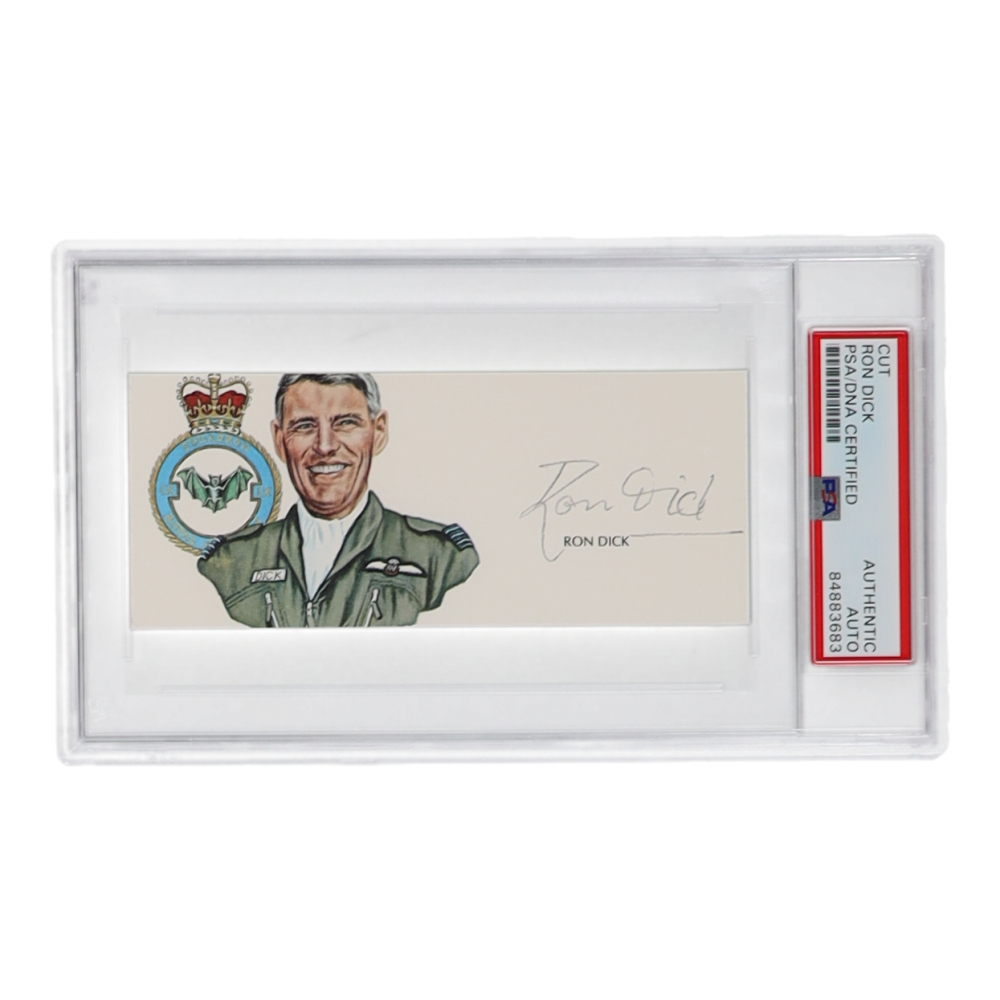 Ron Dick Signed Cut With Portrait (PSA) | Pristine Auction