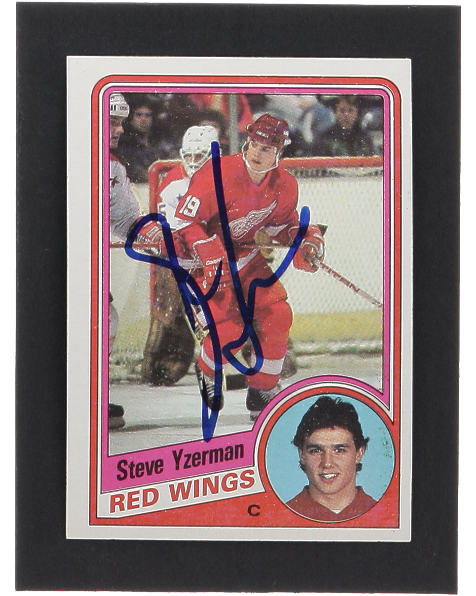 Steve Yzerman Signed 1984-85 Topps #49 RC (JSA) | Pristine Auction