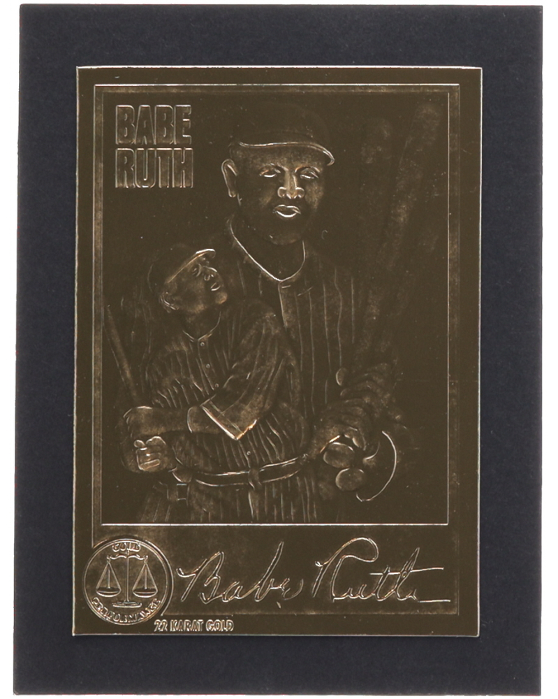Babe Ruth 1996 Gold Performance 22Kt Gold Card | Pristine Auction