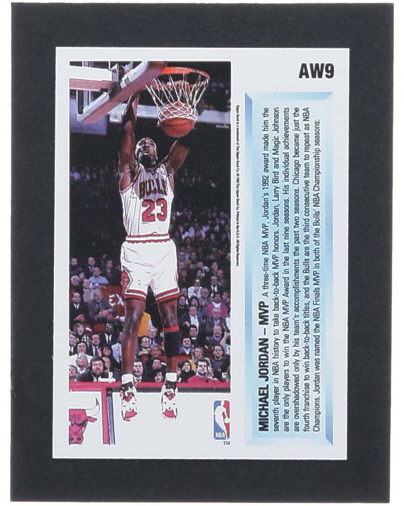 Michael Jordan 1992-93 Upper Deck Award Winner Holograms #AW9 / Most ...