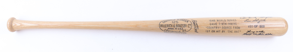 Enos "Country" Slaughter & Harry "The Hat" Walker Signed LE Louisville ...