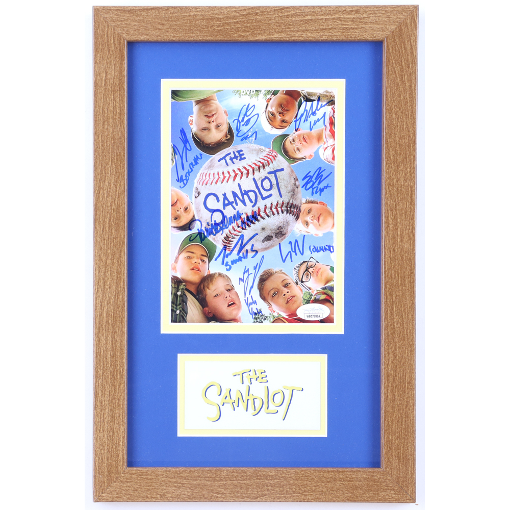 Cast-Signed & Inscribed (8) "The Sandlot" Custom Framed DVD Cover ...