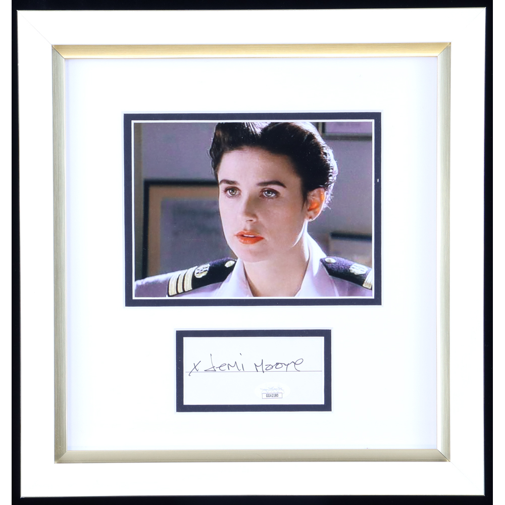 Demi Moore Signed Custom Framed Cut Display (JSA) | Pristine Auction