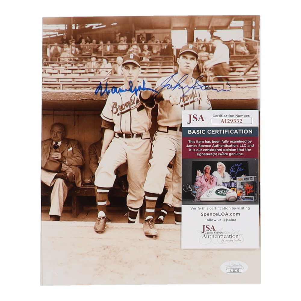 Warren Spahn & Johnny Sain Signed Braves 8x10 Photo (JSA) | Pristine ...