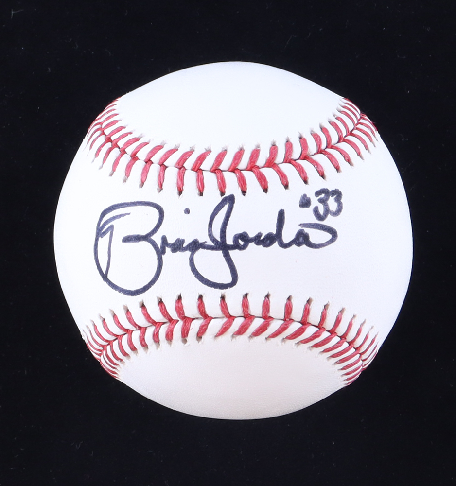 Brian Jordan Signed OML Baseball (Beckett) | Pristine Auction
