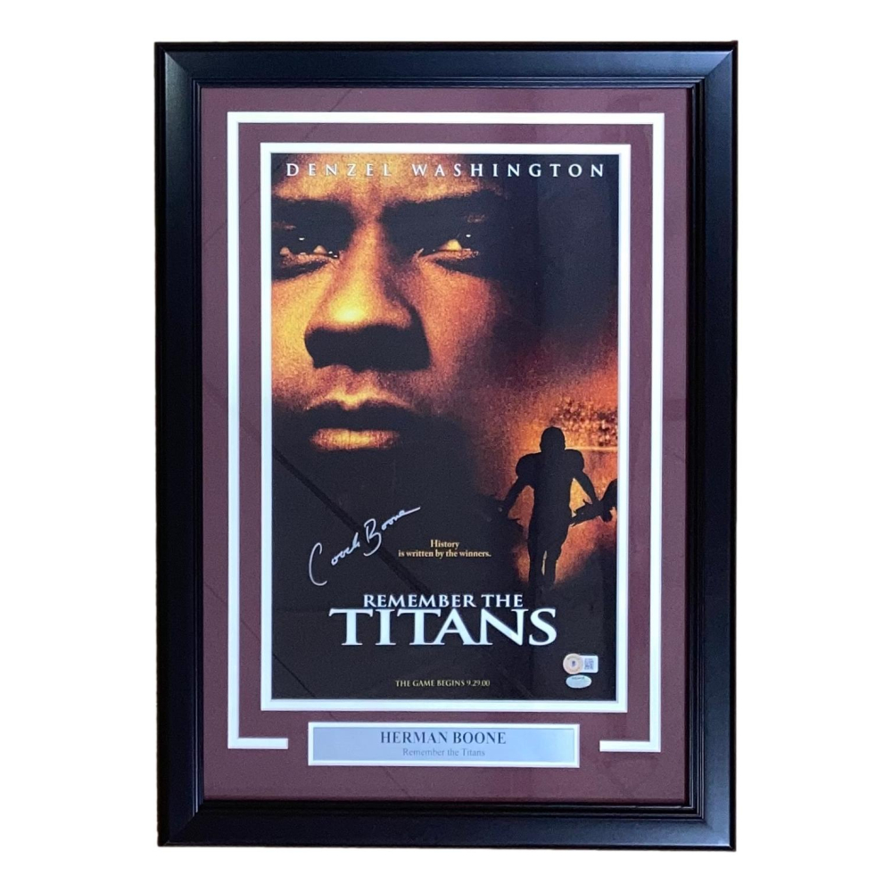 Herman Boone Signed "Remember The Titans" Custom Framed Photo (Beckett ...